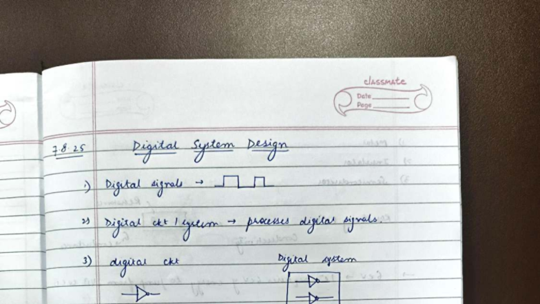 Digital System Design Notes (Course Code: DSD 101) - Studocu