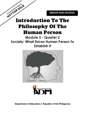 Philo Q2 Module 7 - Introduction to the Philosophy of the Human Person ...