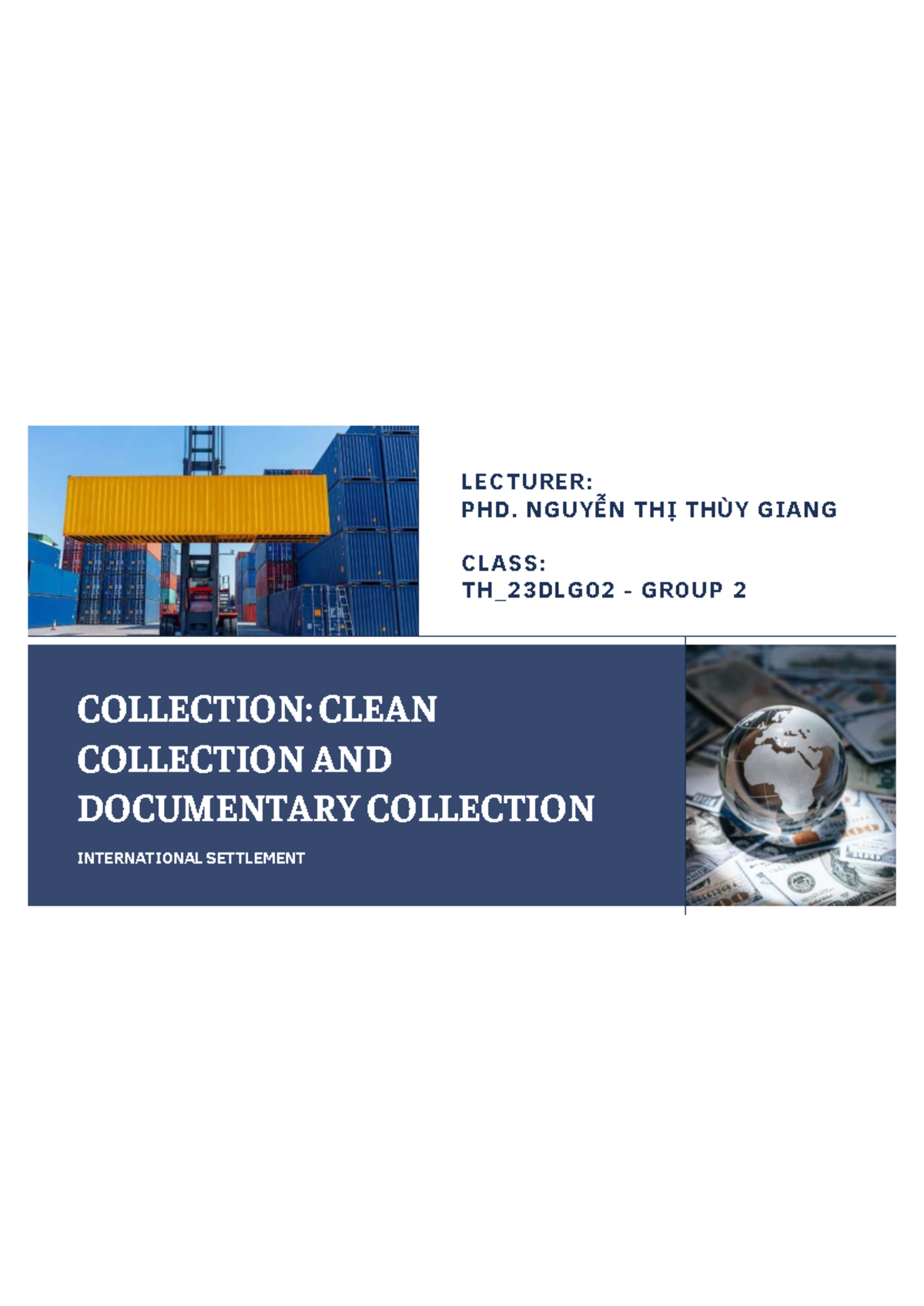 TH_23DLG02: Clean & Documentary Collection Overview - Group 2 Notes ...
