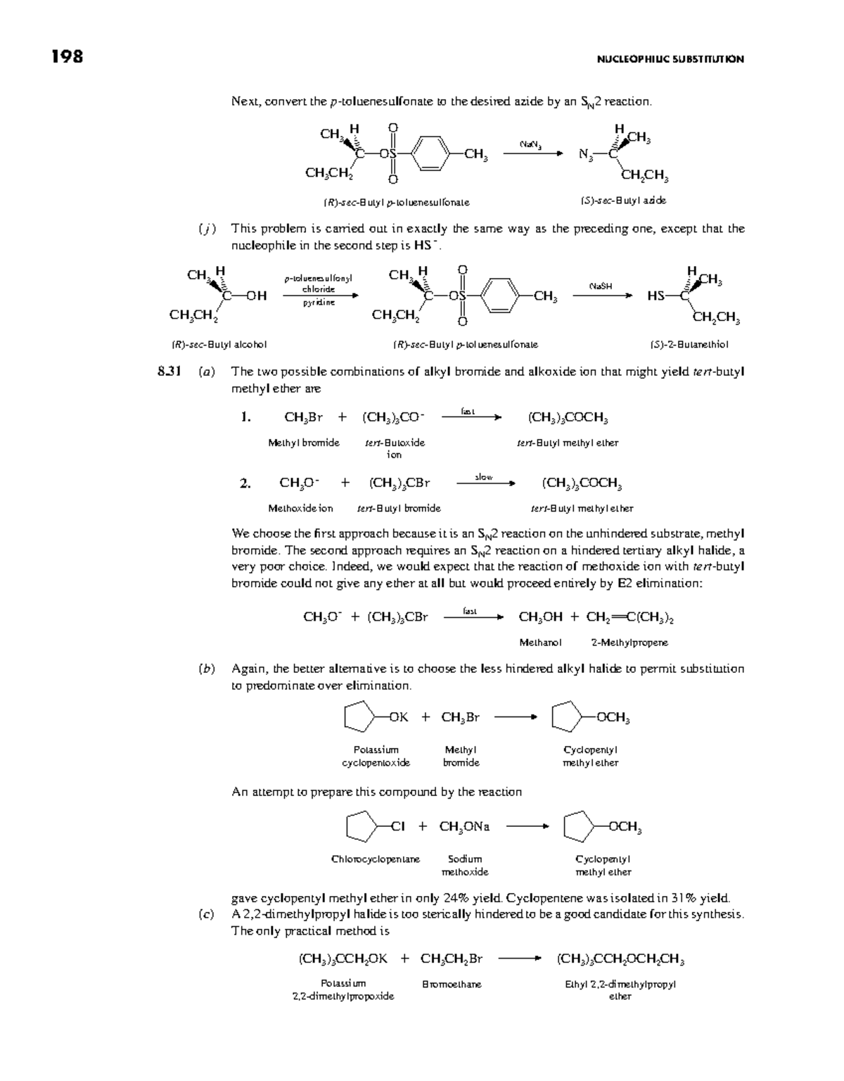 Organic Chemistry 4th Ed: Nucleophilic Substitution SN2 Reactions - Studocu