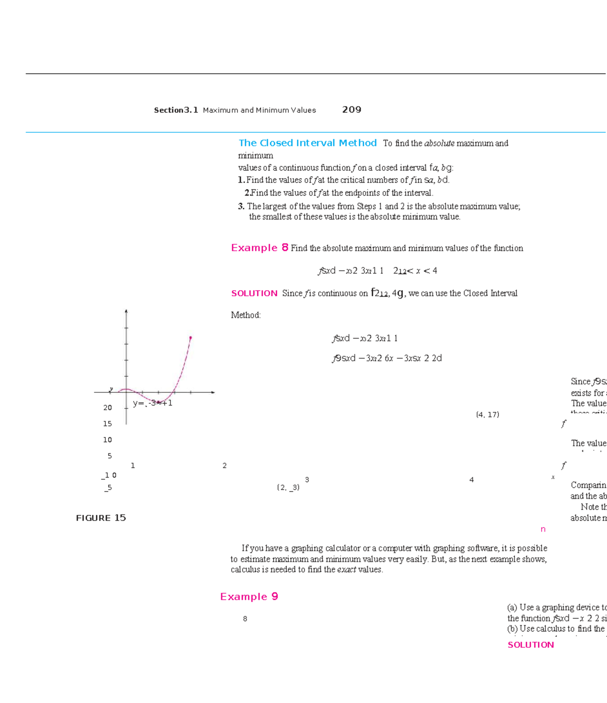 Calculus 8Ed: Section 3.1 - Maximum and Minimum Values Explained - Studocu