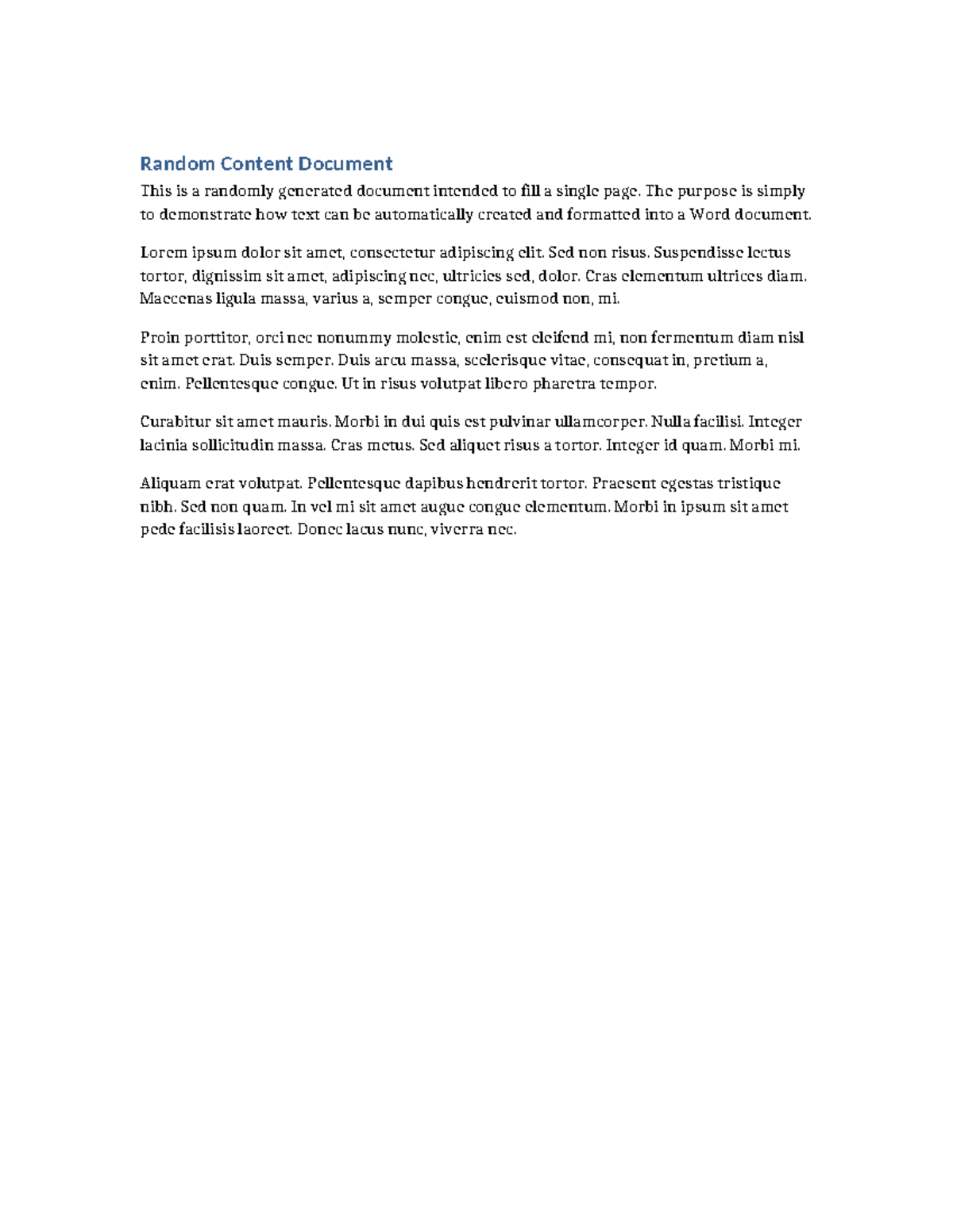 Random Content Document: Auto-Generated Text Example - Studocu