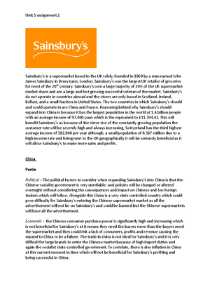 business level 3- unit 21 - assignment 1 - Assignment 1- Unit 21 ...
