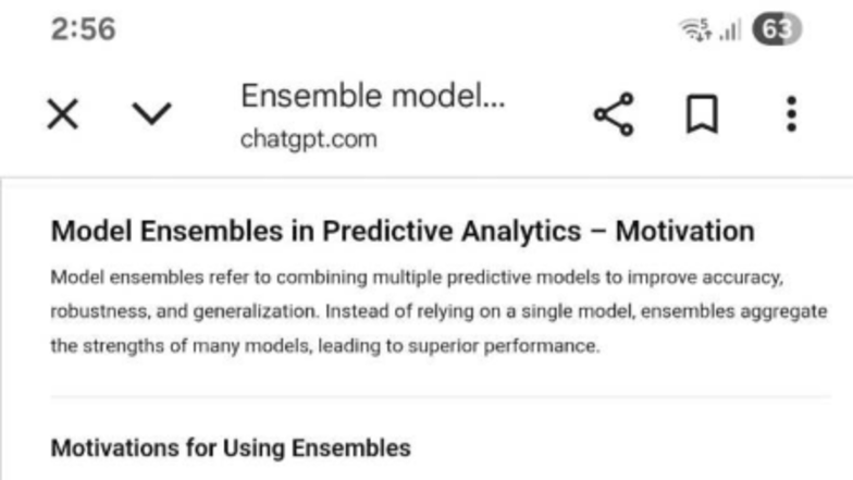 Ensemble Models in Predictive Analytics (Course Code: IOT 12345) - Studocu