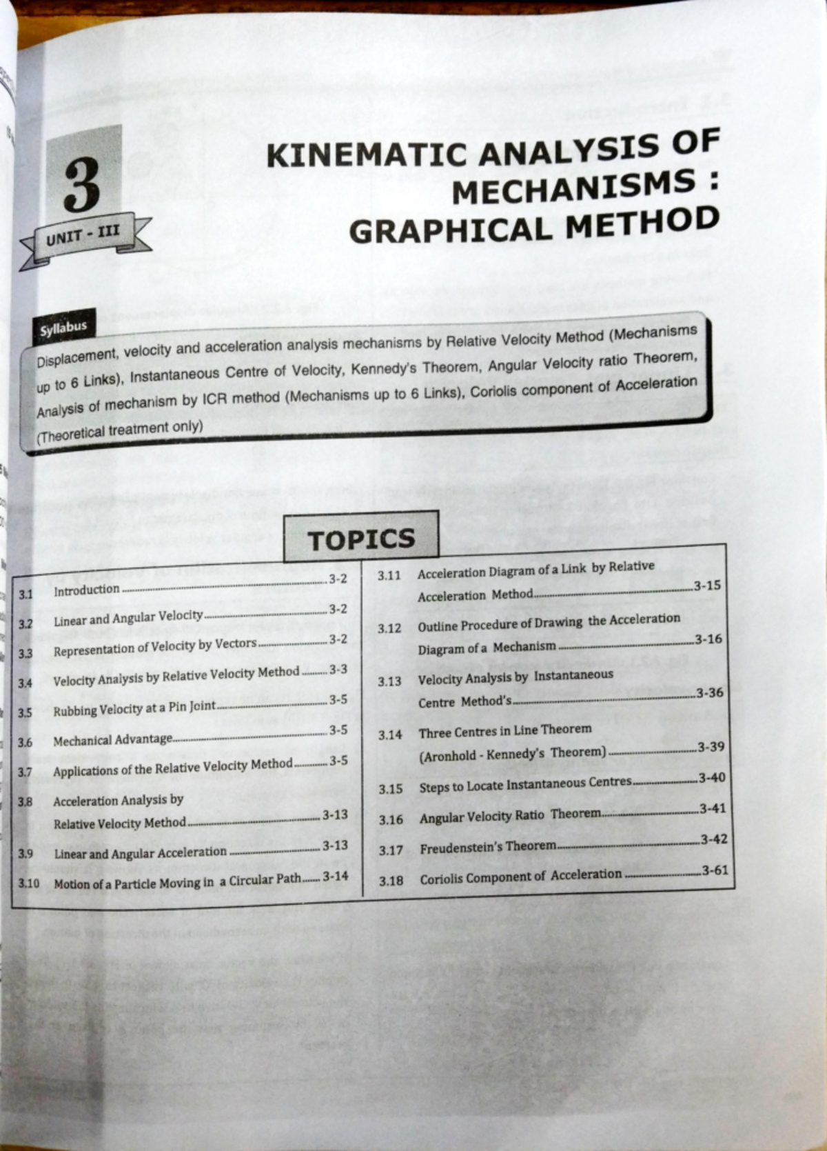 Kinematic Analysis of Mechanisms: Graphical Method (Unit 3 - SPPU ...