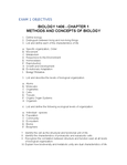 BIOL 1406 - Biology for Science Majors I - Studocu