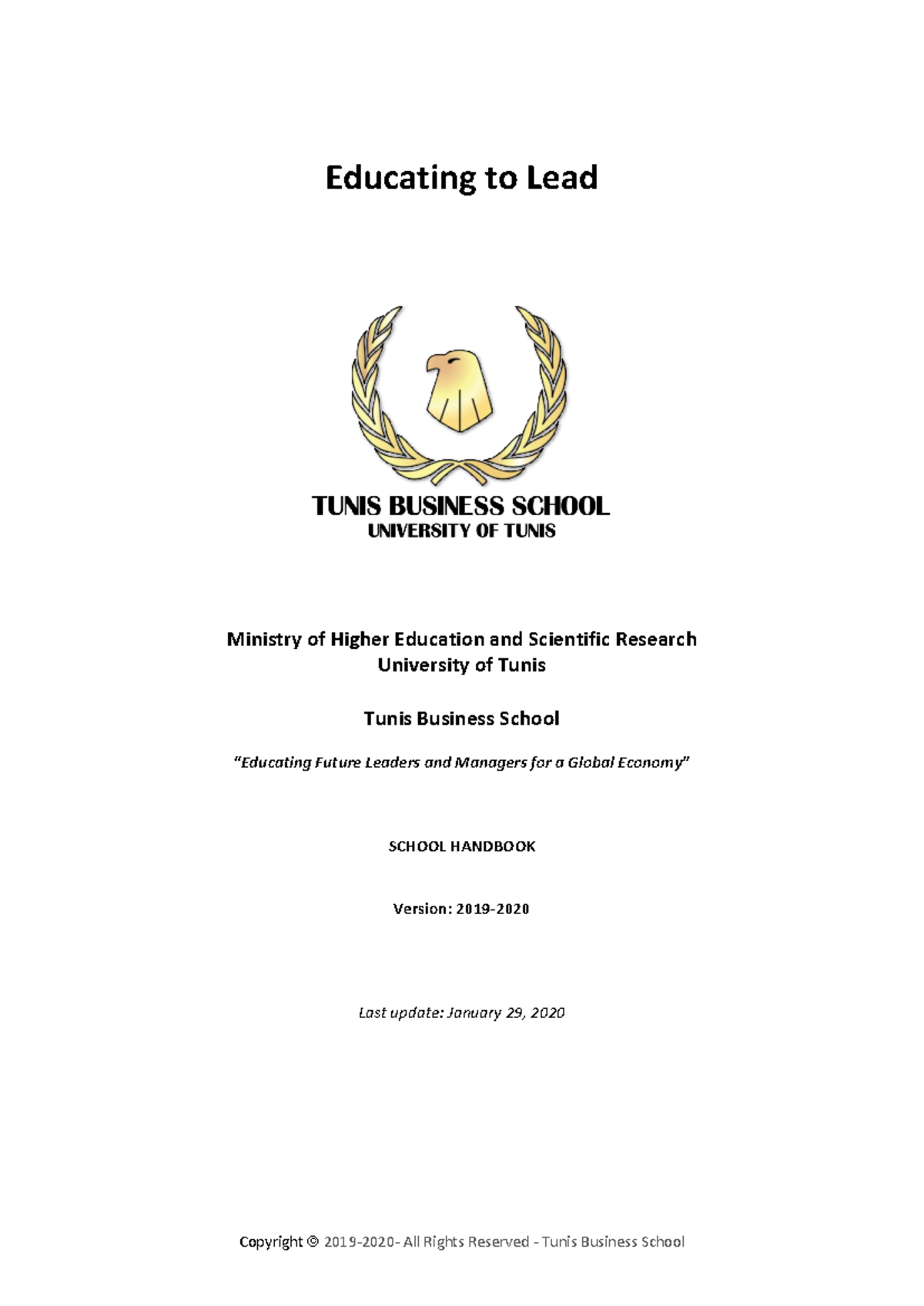 TBS Handbook 2020 - Comprehensive Lecture Notes Overview - Studocu