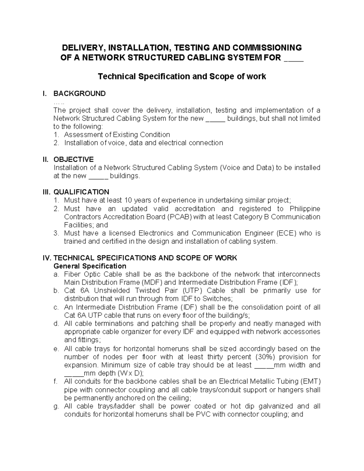 LAN WAN Structured Cabling: Delivery, Installation & Testing Guide ...