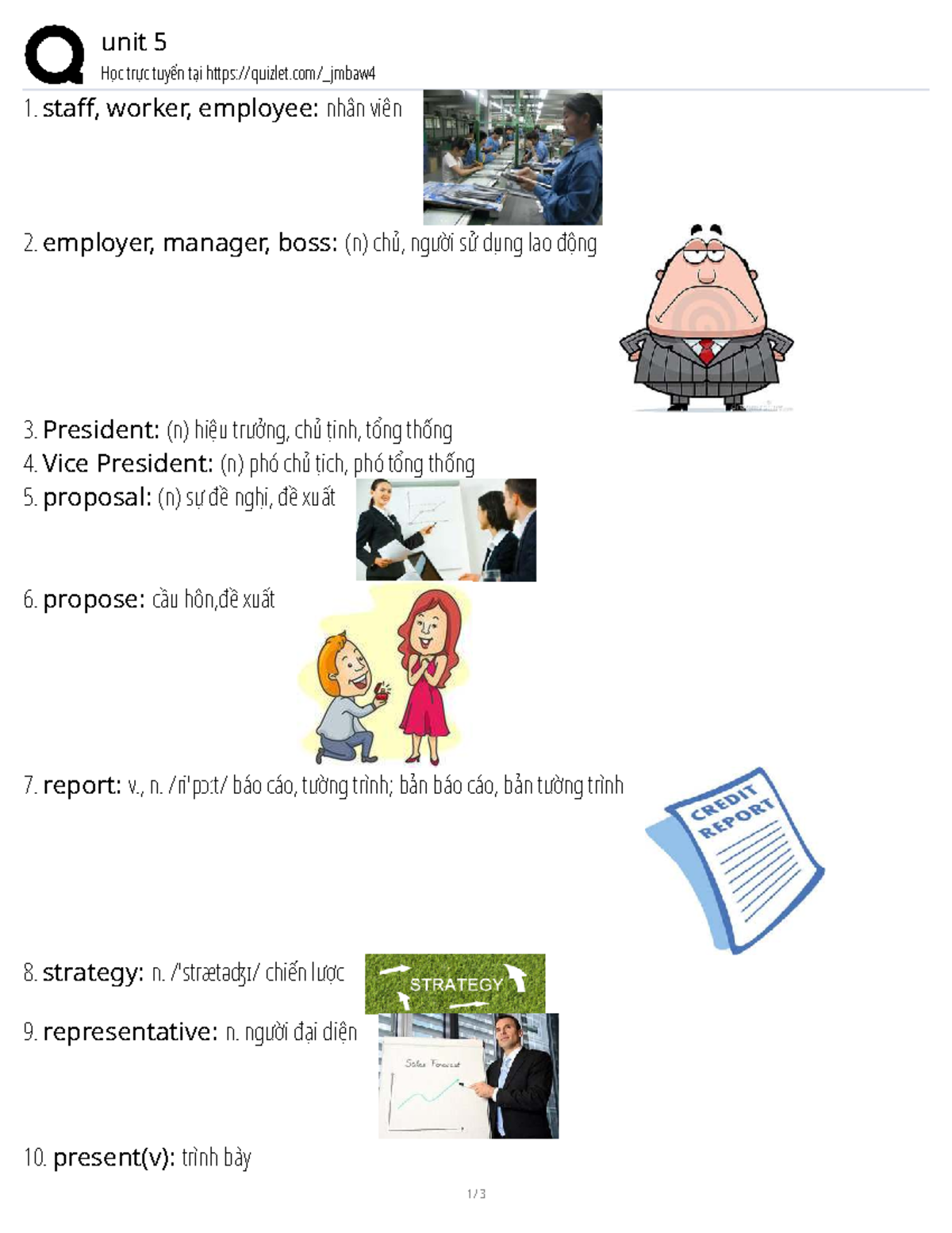 Unit 5: Vocabulary and Concepts for Online Learning - Studocu