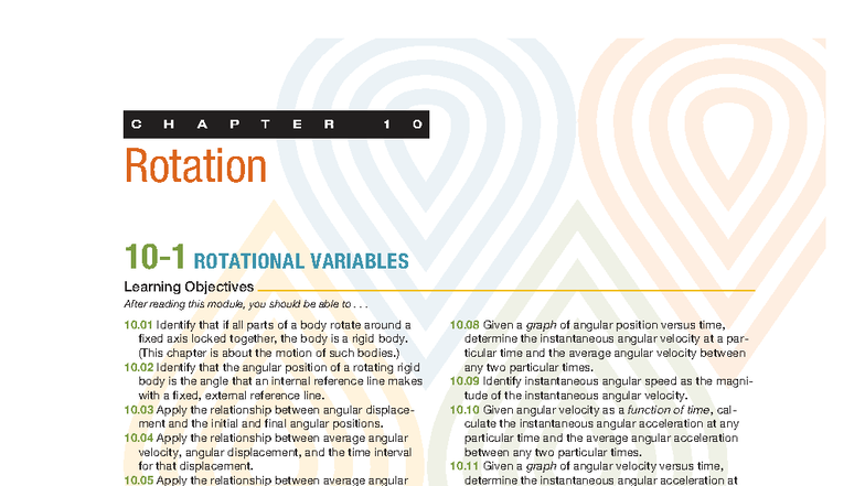 Chapter 10 - Rotation: Understanding Rotational Variables and Motion ...