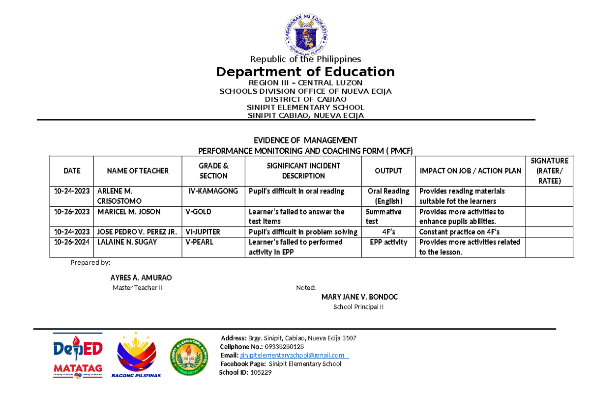 PMCF-2023-2024 - Comprehensive Performance Monitoring and Coaching Form ...