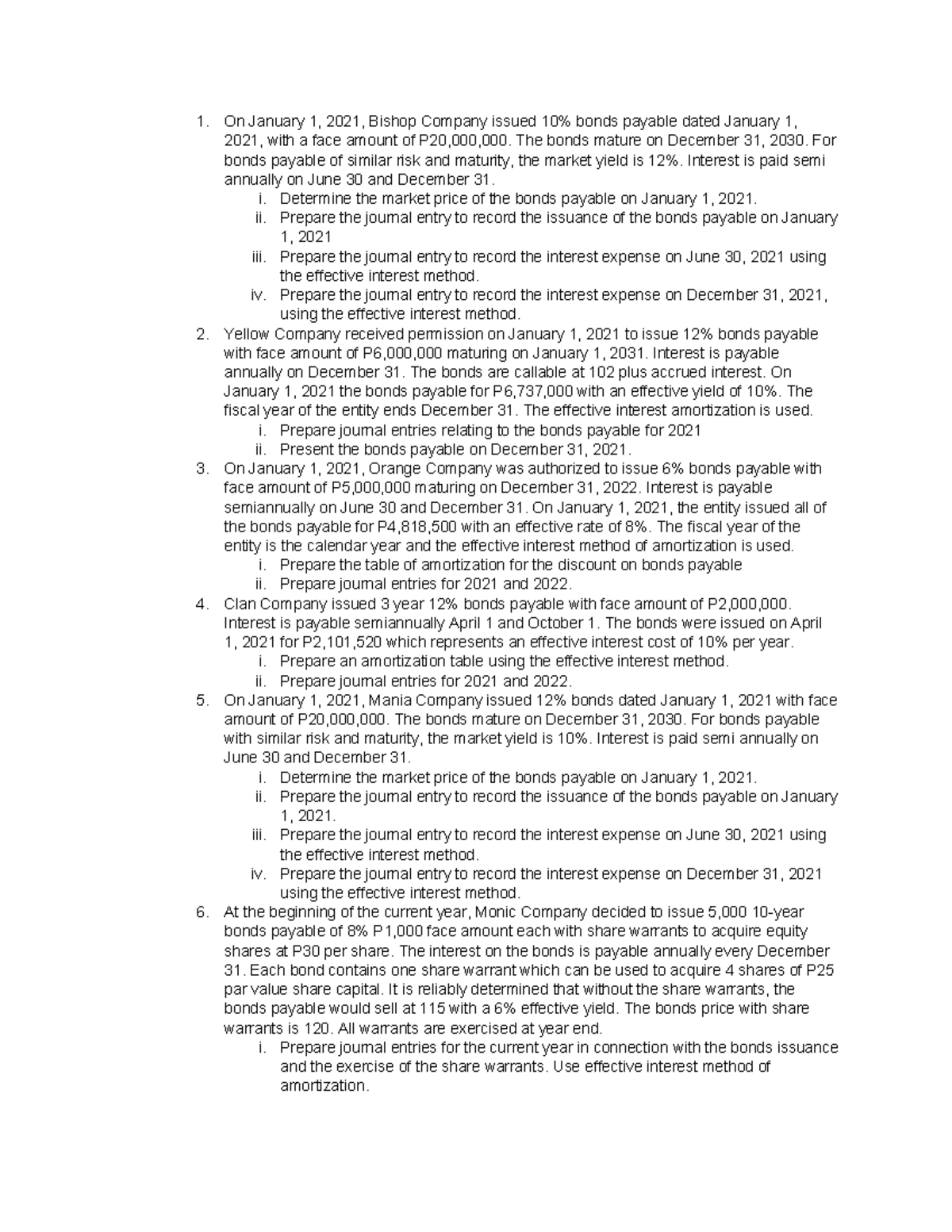 IA2 Chapter 3 Homework: Bonds Payable and Journal Entries Analysis ...