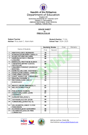 Pre-Class Observation Checklist (MIS FORM 3) for Instructional ...