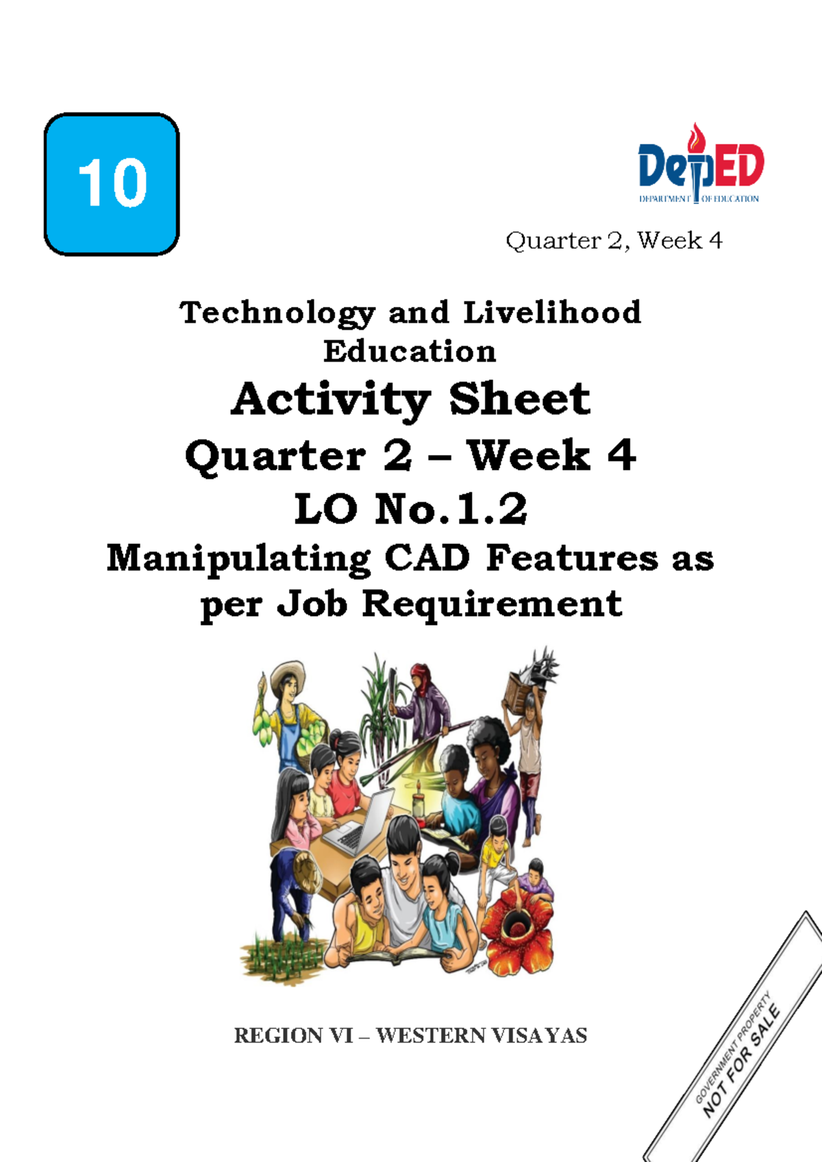 TLE 10 - Quarter 2 Week 4 Activity Sheet: CAD Object Selection ...