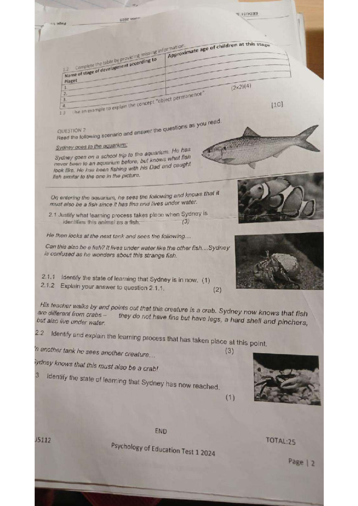 EEDU51112 Mid-Year Exam: Psychology & Sociology of Education - Studocu