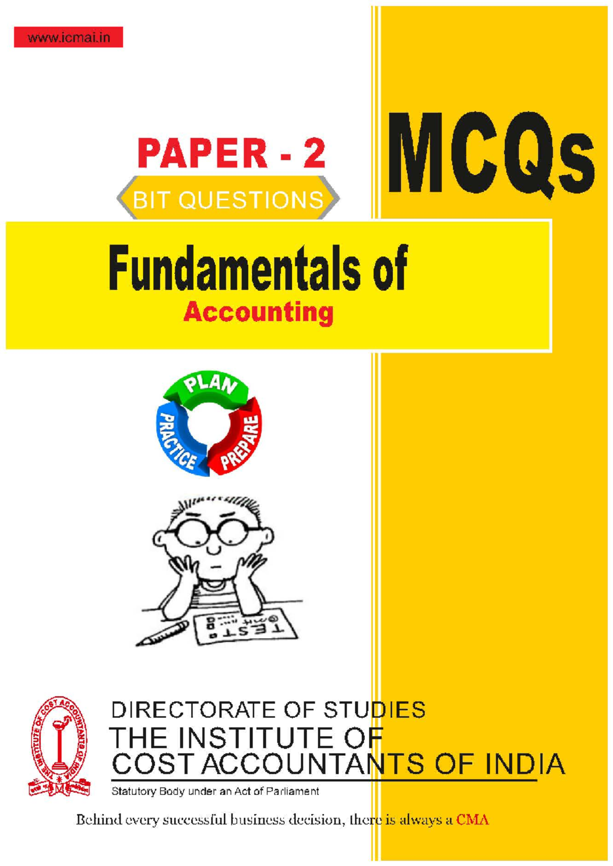 Fundamentals of Accounting - Paper 2 MCQ Review - Studocu