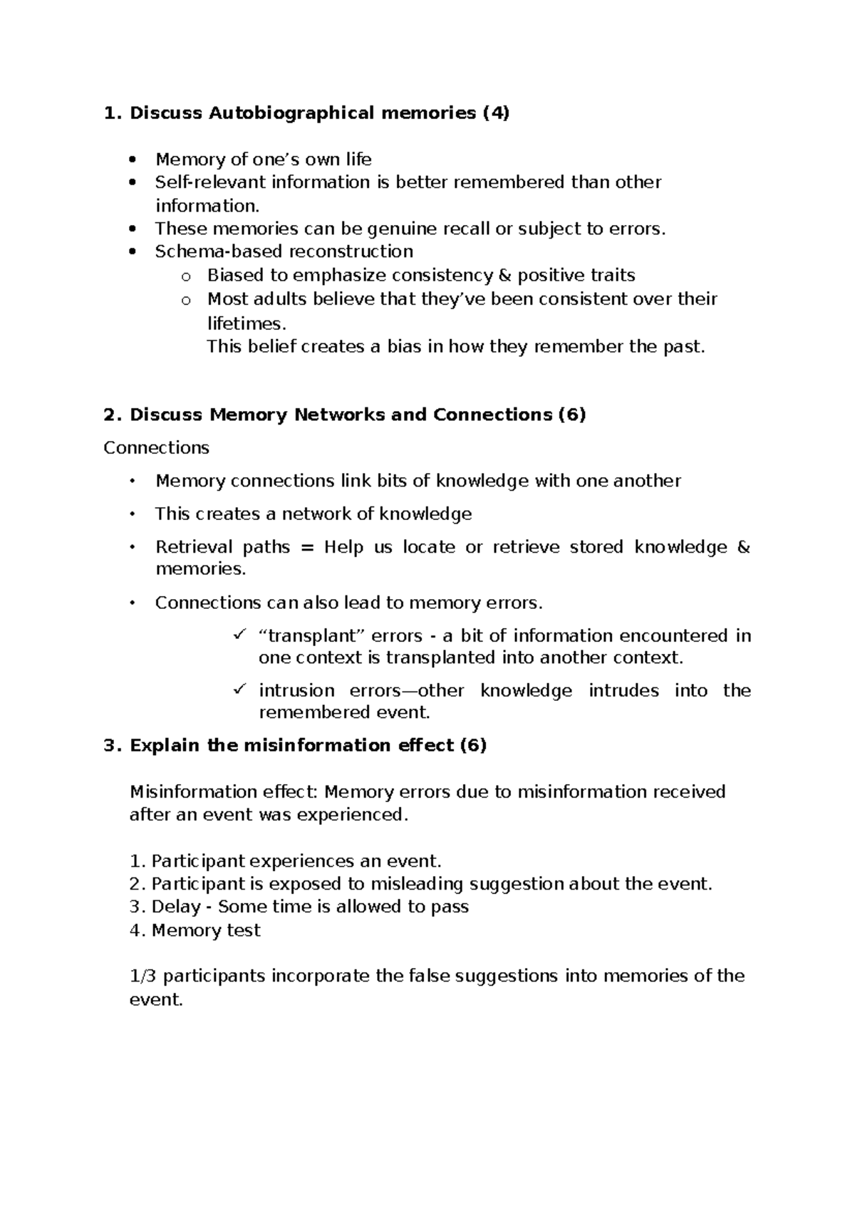 Tutorial Memo - Remebering Complex Events - Discuss Autobiographical ...