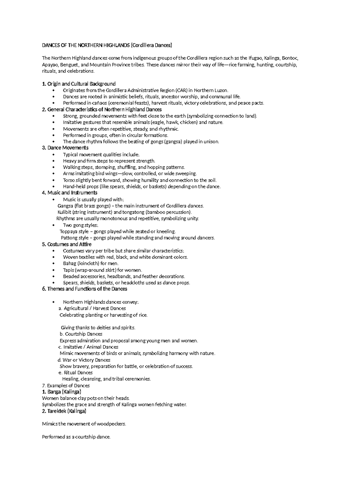 Northern Highlands Dances: Cultural Insights and Techniques (Cordillera ...