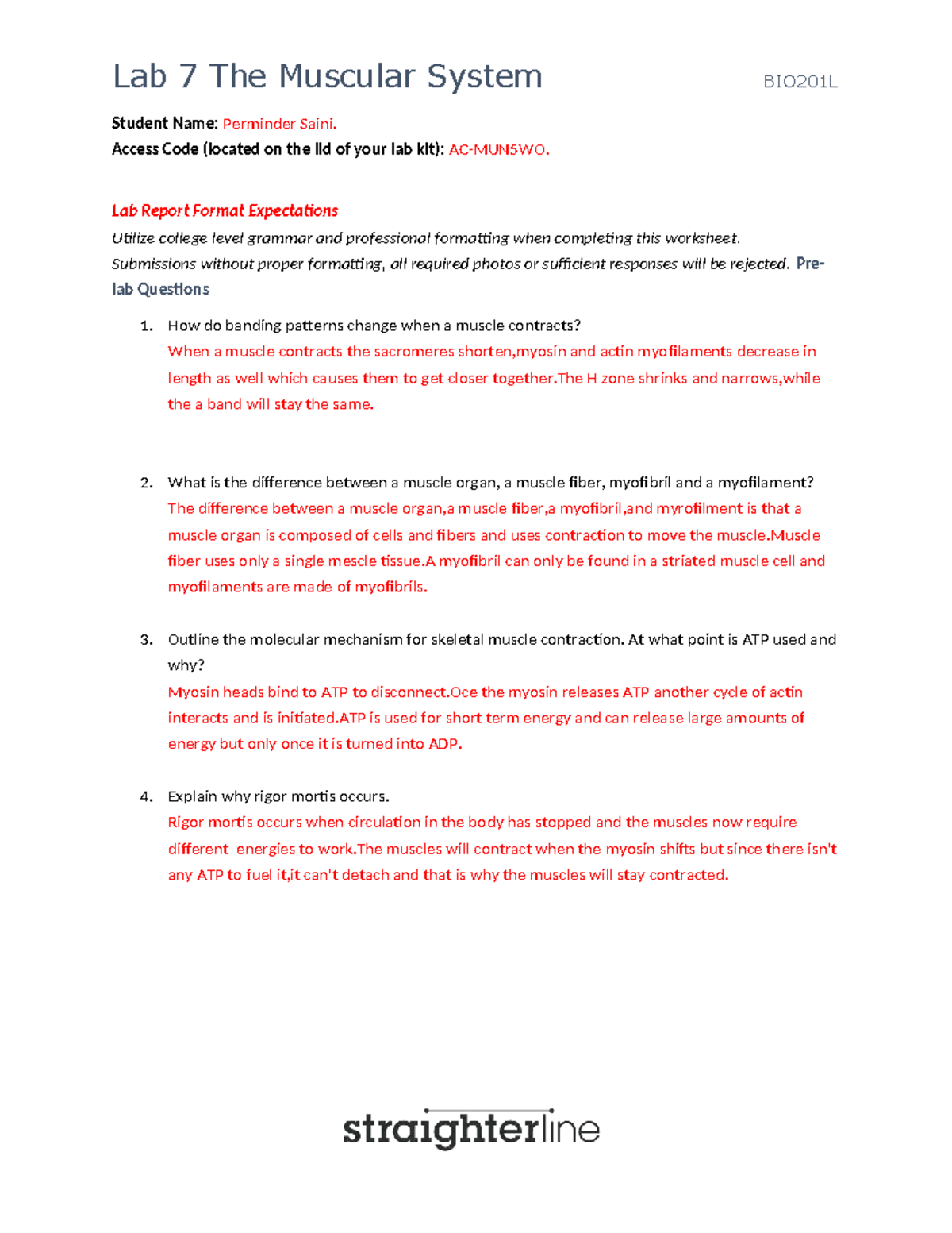BIO201L Lab 7: Exploring the Muscular System and Muscle Fatigue - Studocu