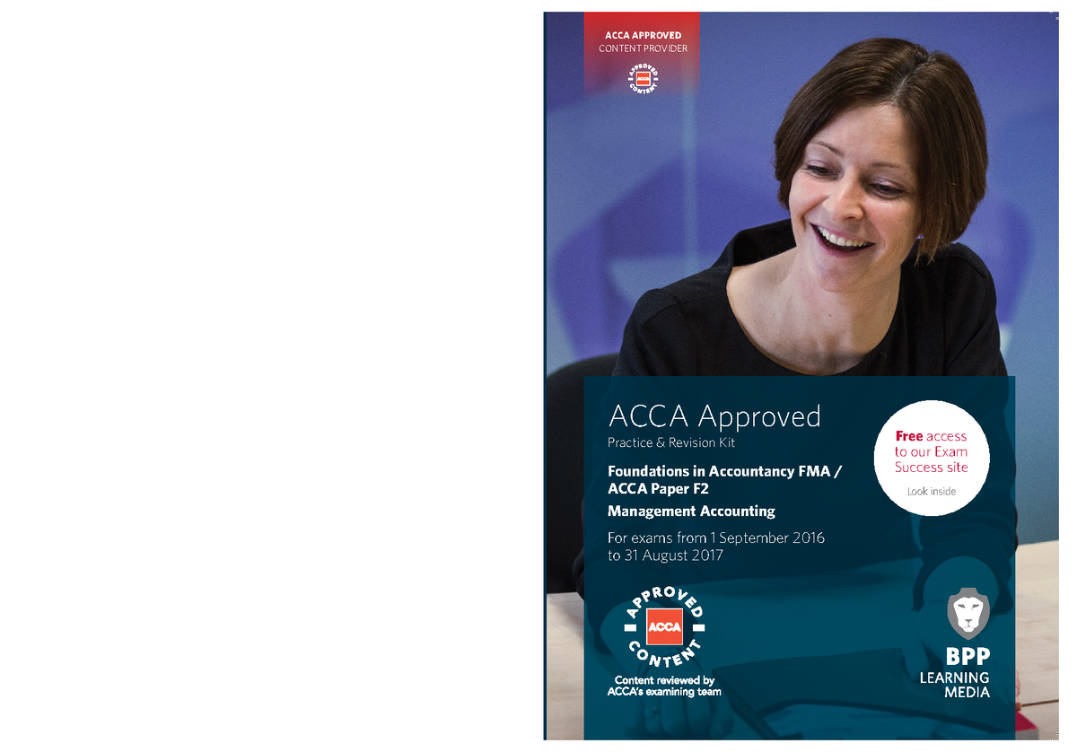 BPP ACCA F2 Kit 2016-2017 - For students - Free access to our Exam ...