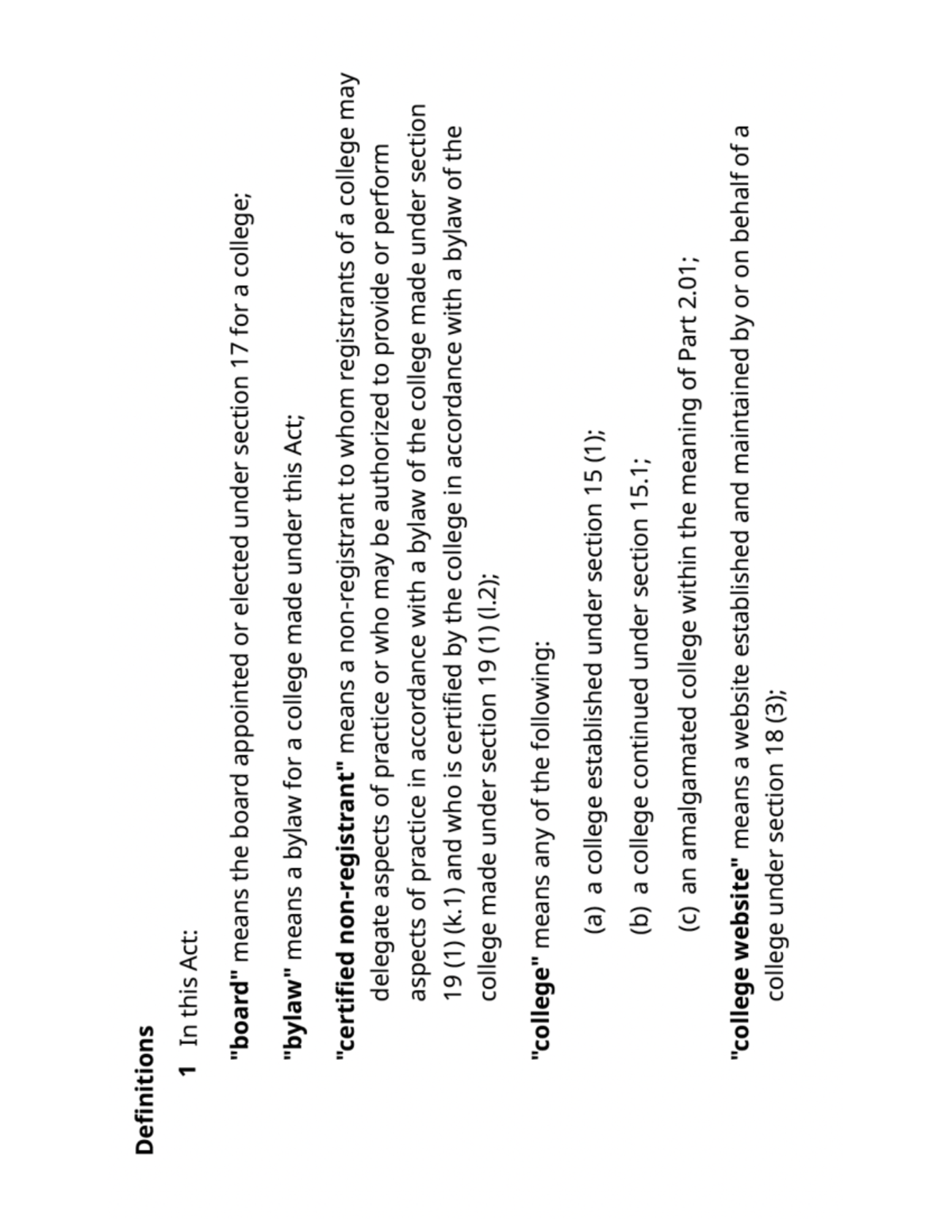 Definitions of Key Terms in College Law and Governance - Studocu