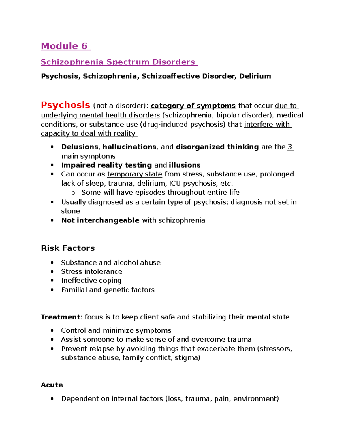Schizophrenia Spectrum Disorders: Symptoms, Treatment & Management ...