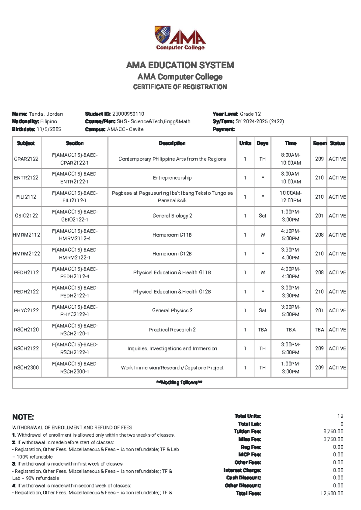 COR - just want to take an exam - AMA EDUCATION SYSTEM AMA Computer ...
