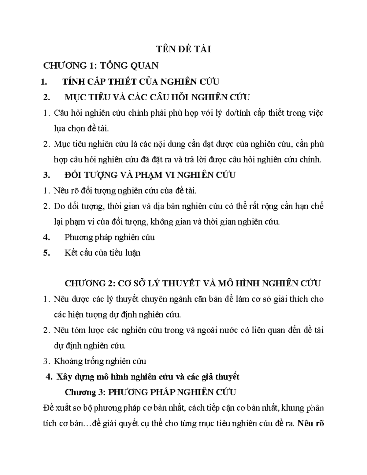 Tiểu luận Huong DAN TIEU LUAN - Phân Tích và Phương Pháp Nghiên Cứu ...