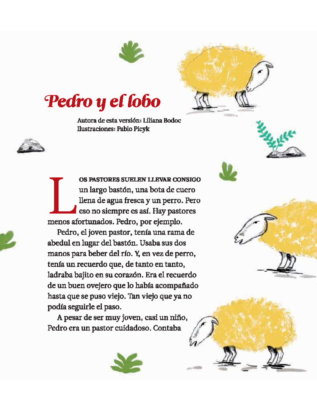 Pedro y el Lobo - NARRATIVAS INFANTILES. - Pedro y el lobo Autora de ...