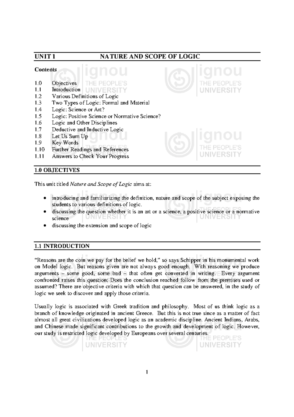 UNIT 1: NATURE AND SCOPE OF LOGIC - Overview and Key Concepts - Studocu