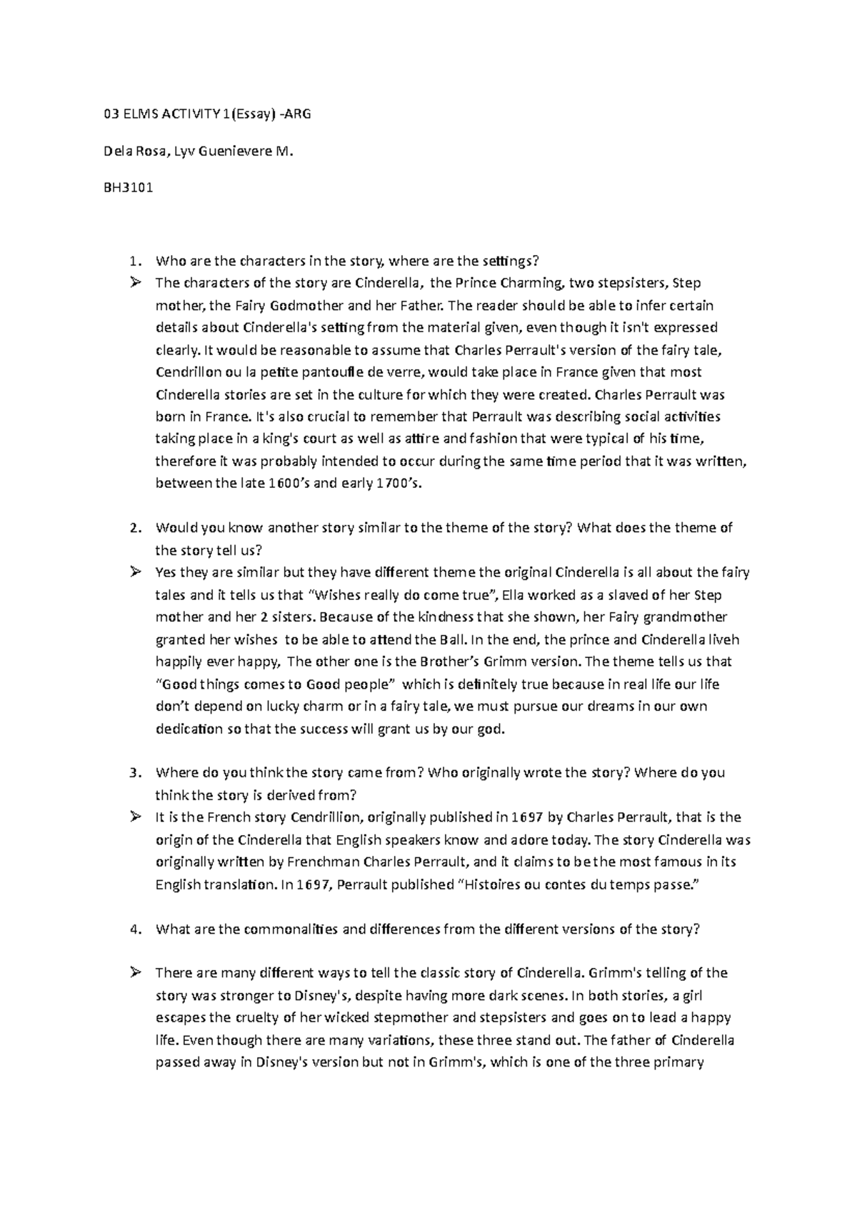 03 ELMS Activity 1 GB - None - 03 ELMS ACTIVITY 1(Essay) -ARG Dela Rosa ...