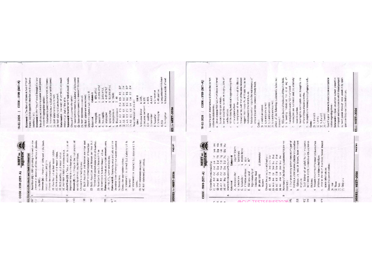 NEET CODE: 5109 - Comprehensive Review of Excretory System and Cardiac ...