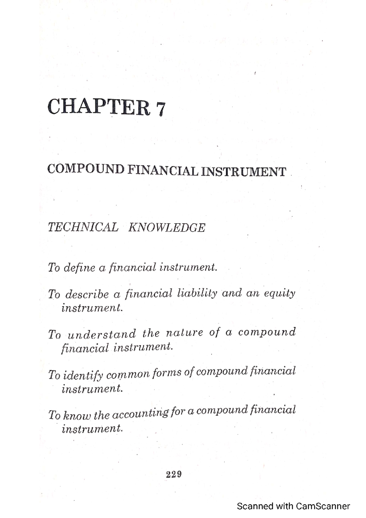 Intermediate Accounting 2 Chapter 7 Compound Financial Instrument - Studocu