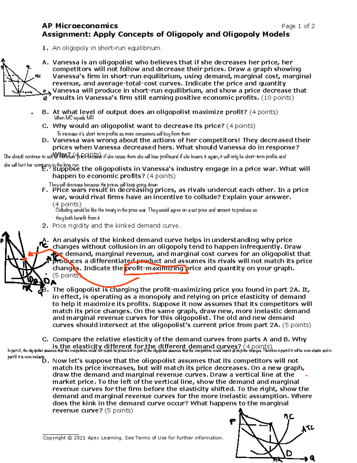5.3.5 AP Micro Practice - AP Microeconomics Page 1 of 2 Assignment ...