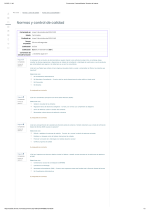 NCC Examen primer parcial (Segunda vuelta) Revisión del intento - - Studocu