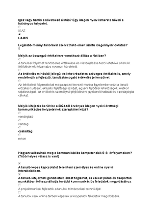 NAT vizsga angol verzió 2 - Mit jelent az interdiszciplináris megközelítés az idegennyelv - Studocu