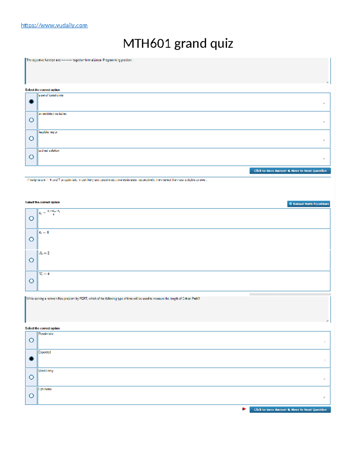 MTH601 Midterm MCQs and Grand Quiz Overview 2020 - Studocu