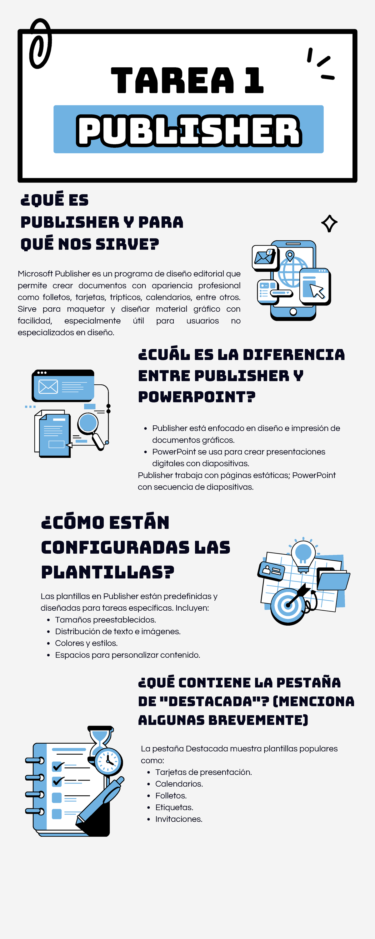 Tarea 1: Introducción a Microsoft Publisher y sus Usos - Studocu
