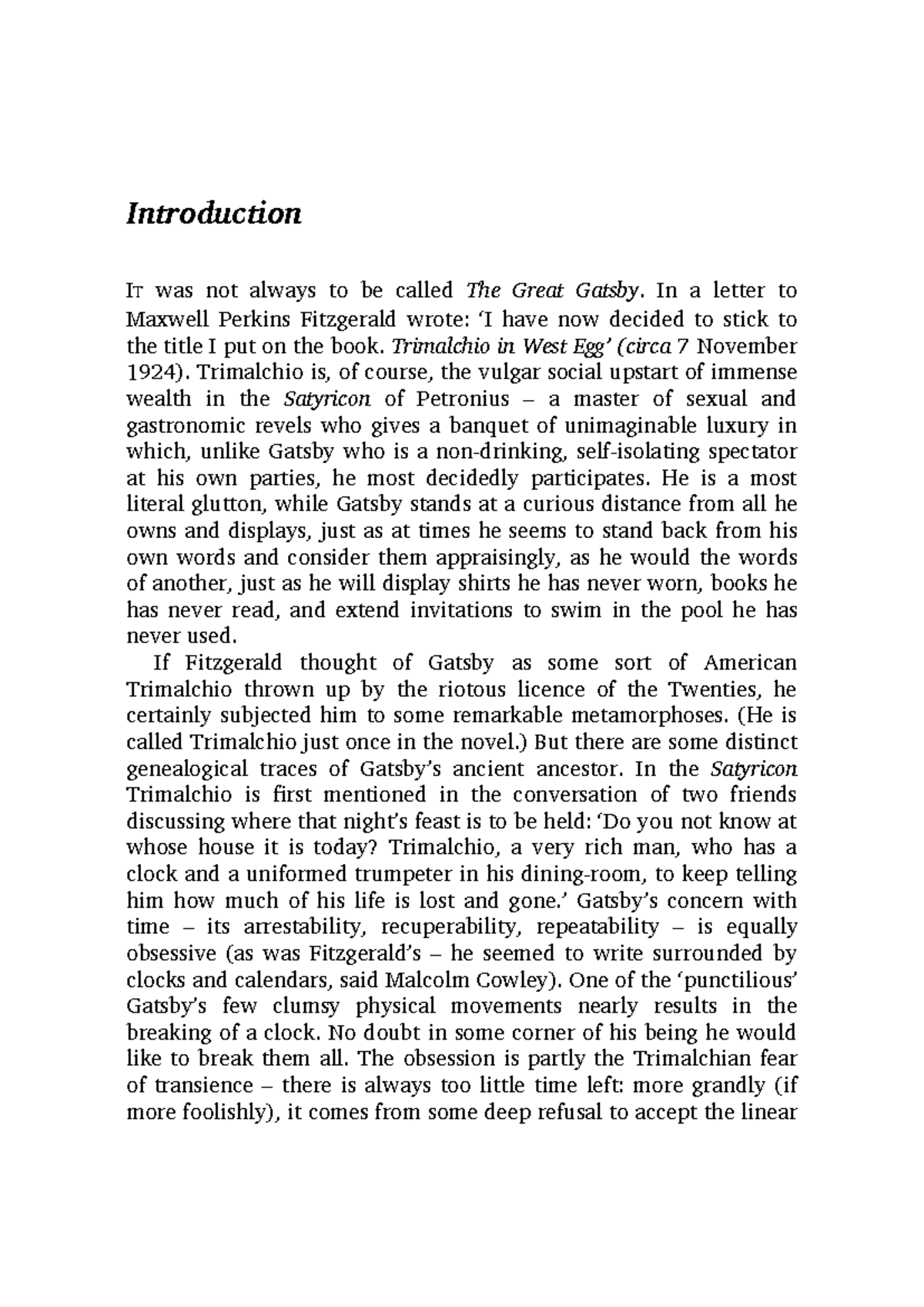 **Introduction to The Great Gatsby Analysis - ENG 101** - Studocu