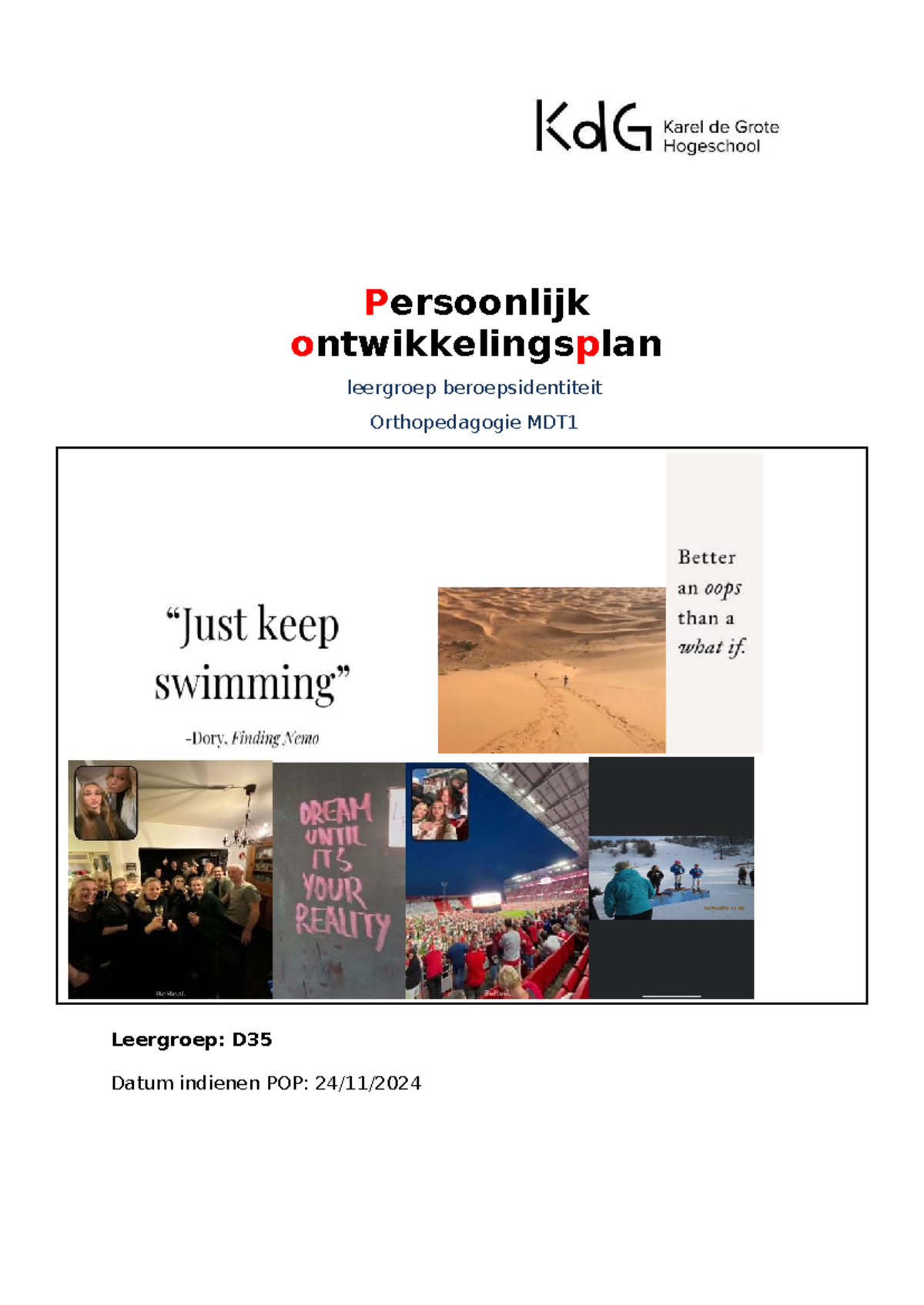 Persoonlijk Ontwikkelingsplan (POP) 2024-2025 van Sam Hermans - MDT1 ...