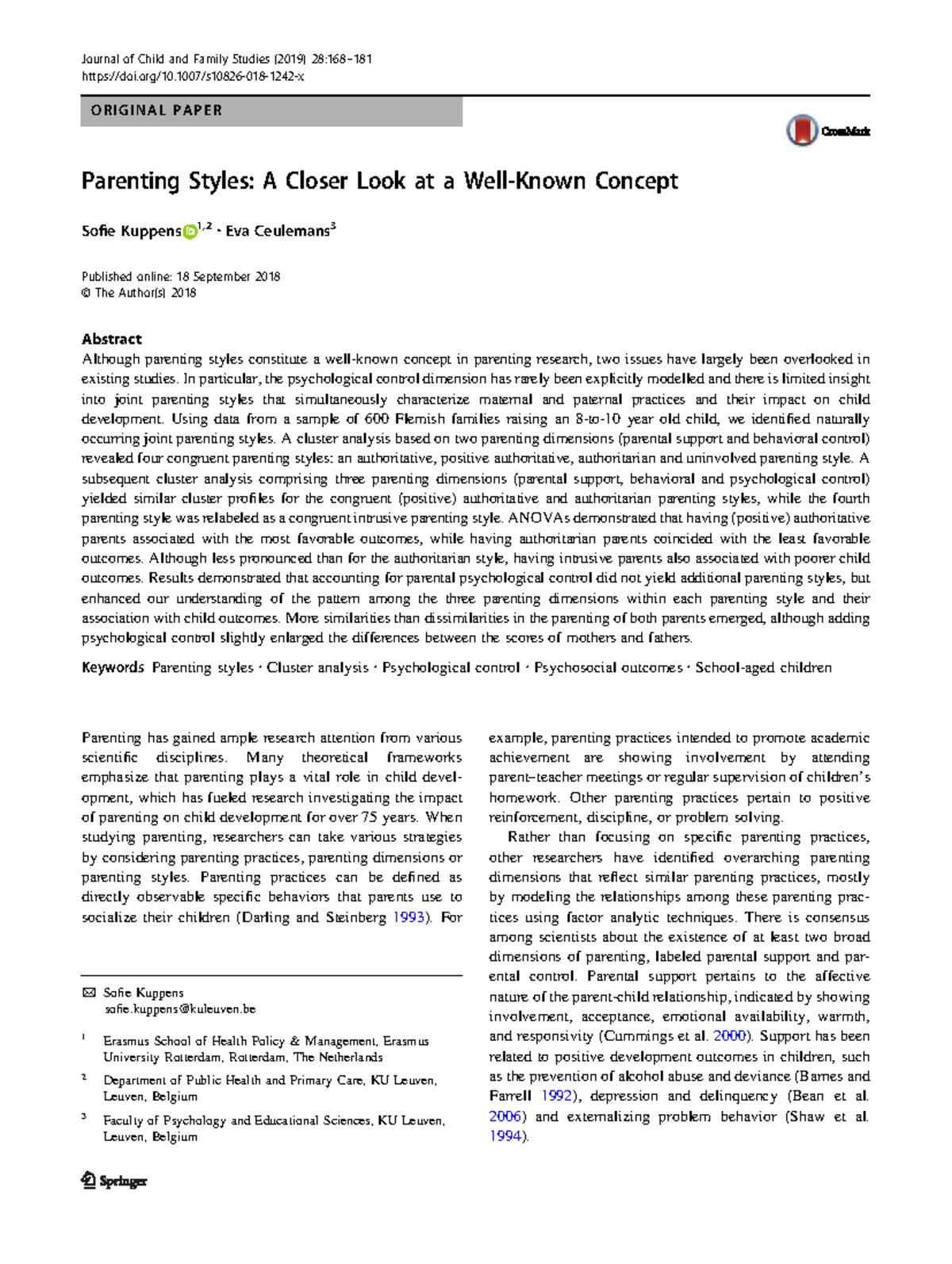 Parenting Styles: A Comprehensive Analysis of Child Development Factors ...