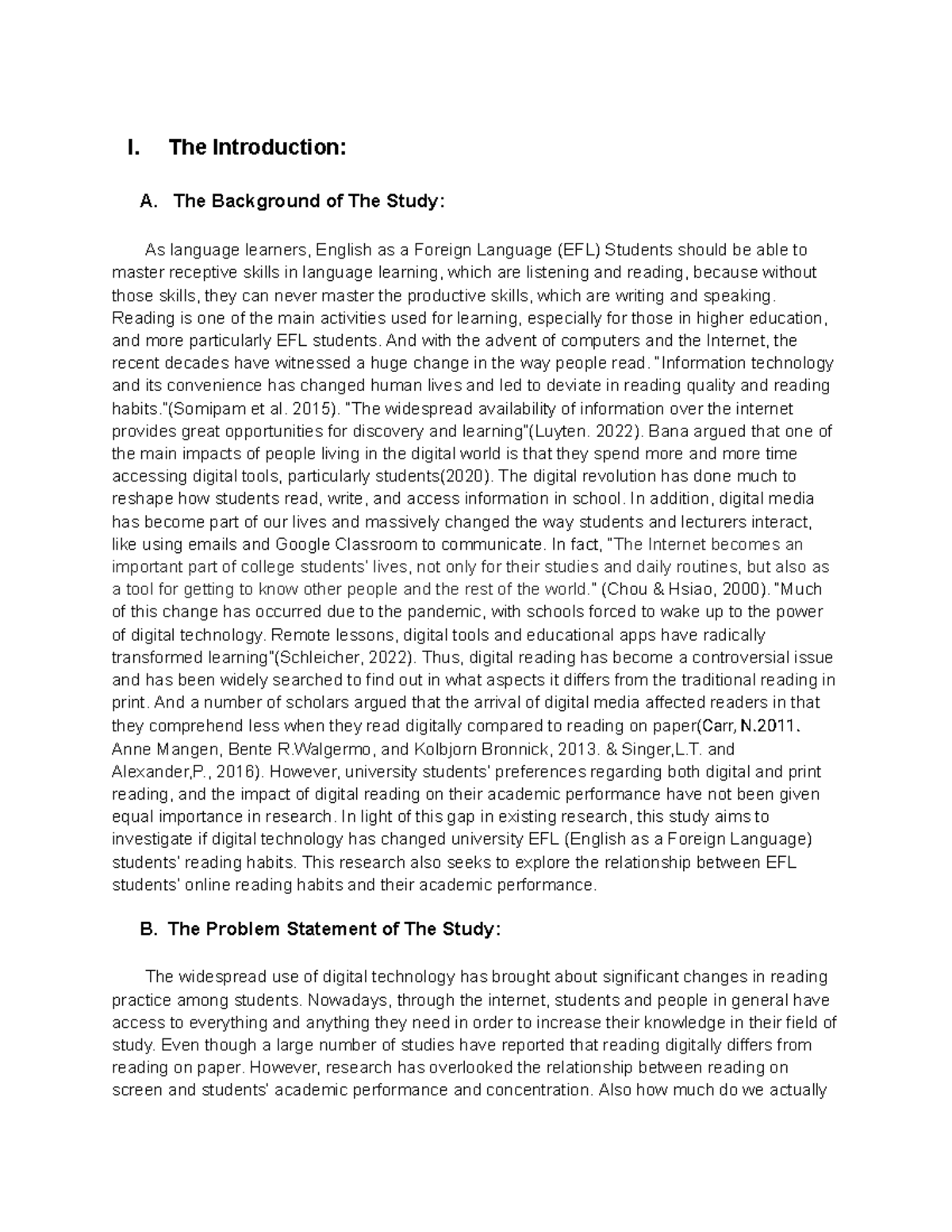 EFL Reading Habits: Impact of Digital vs. Print Media on Performance ...