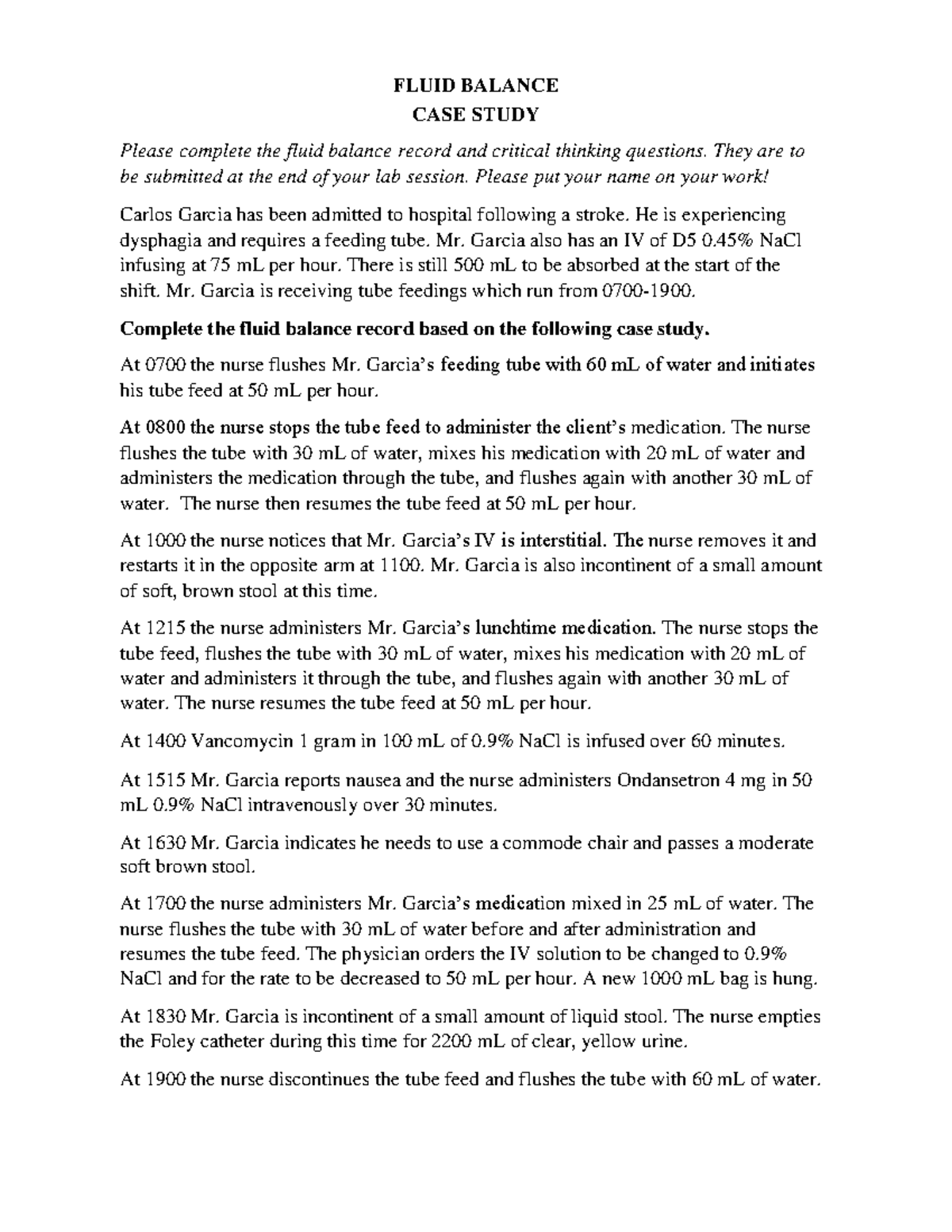 Enteral+Feeds++worksheet+student+version - FLUID BALANCE CASE STUDY ...