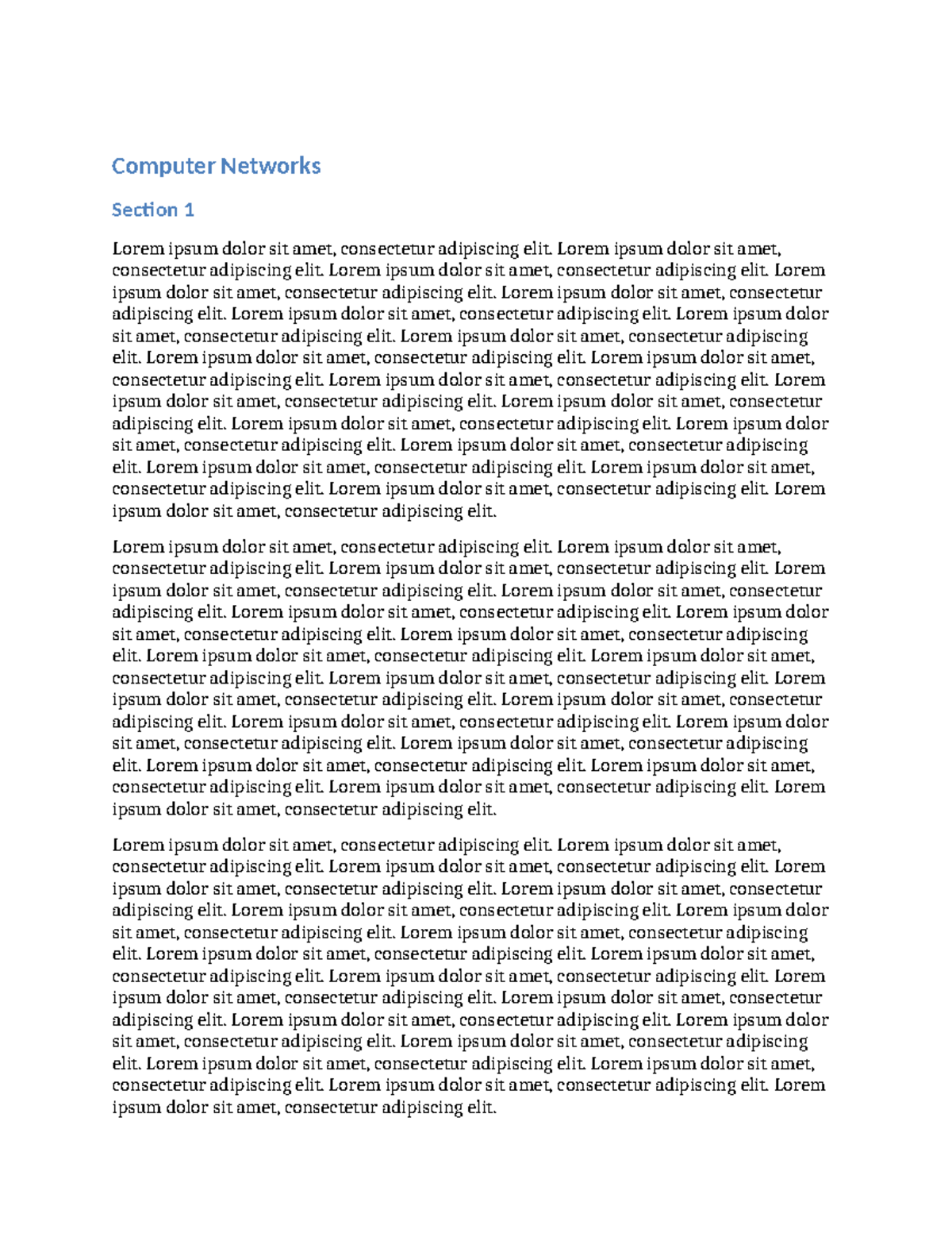 Computer Networks - Section 1 Overview and Key Concepts - Studocu