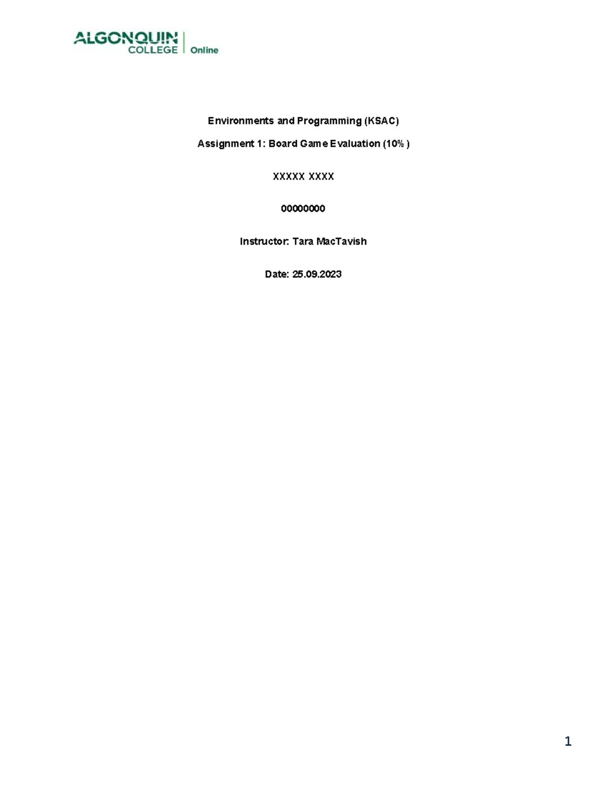 Environments and Programming (KSAC) Assignment 1: Board Game Analysis - Studocu