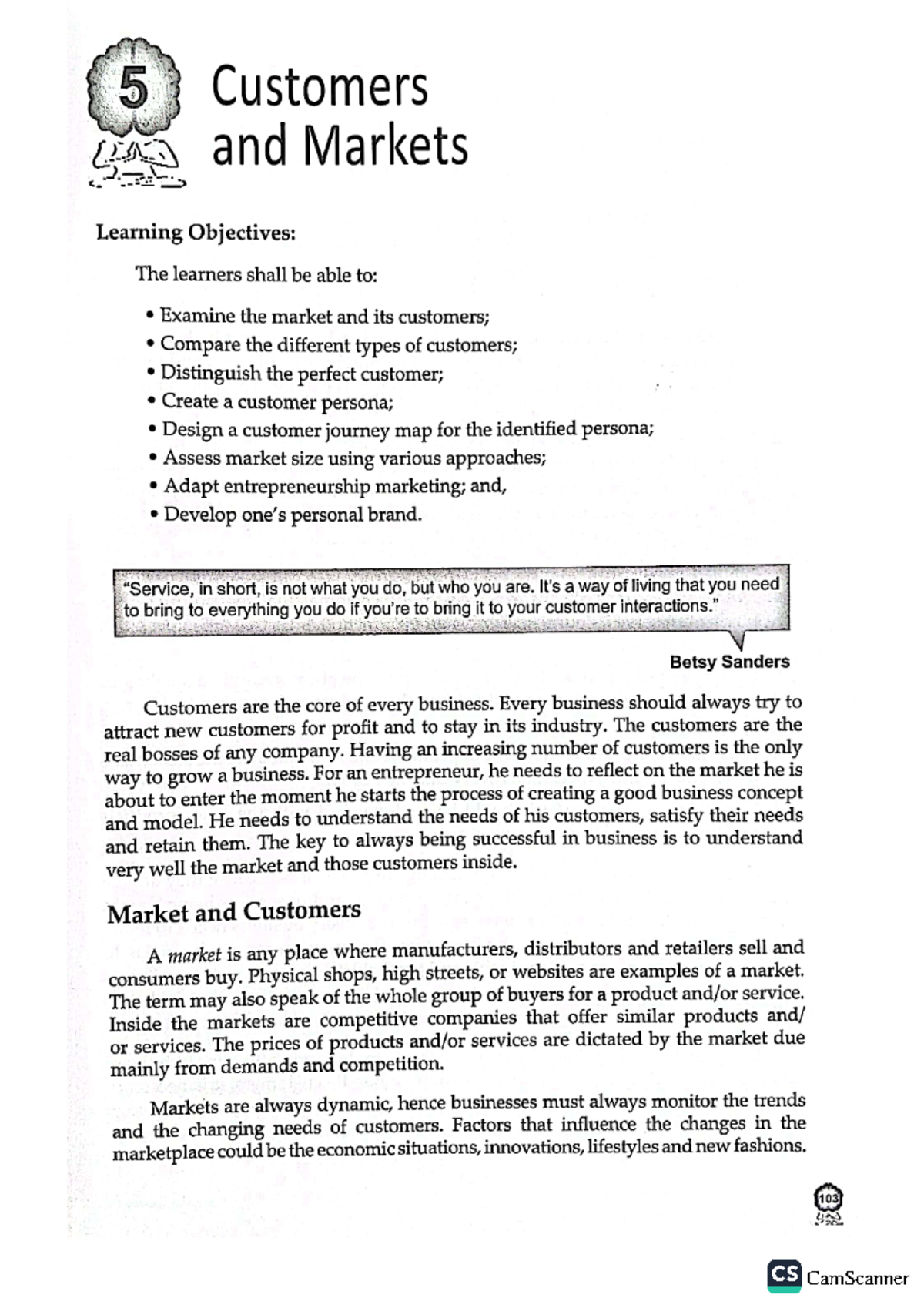 Entrep CH 5: Understanding Customers and Markets in Entrepreneurship ...