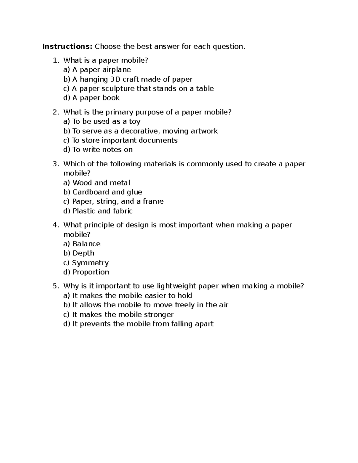 MIX Quizzes: Assessments for Learners in Grades 1-4 - Studocu