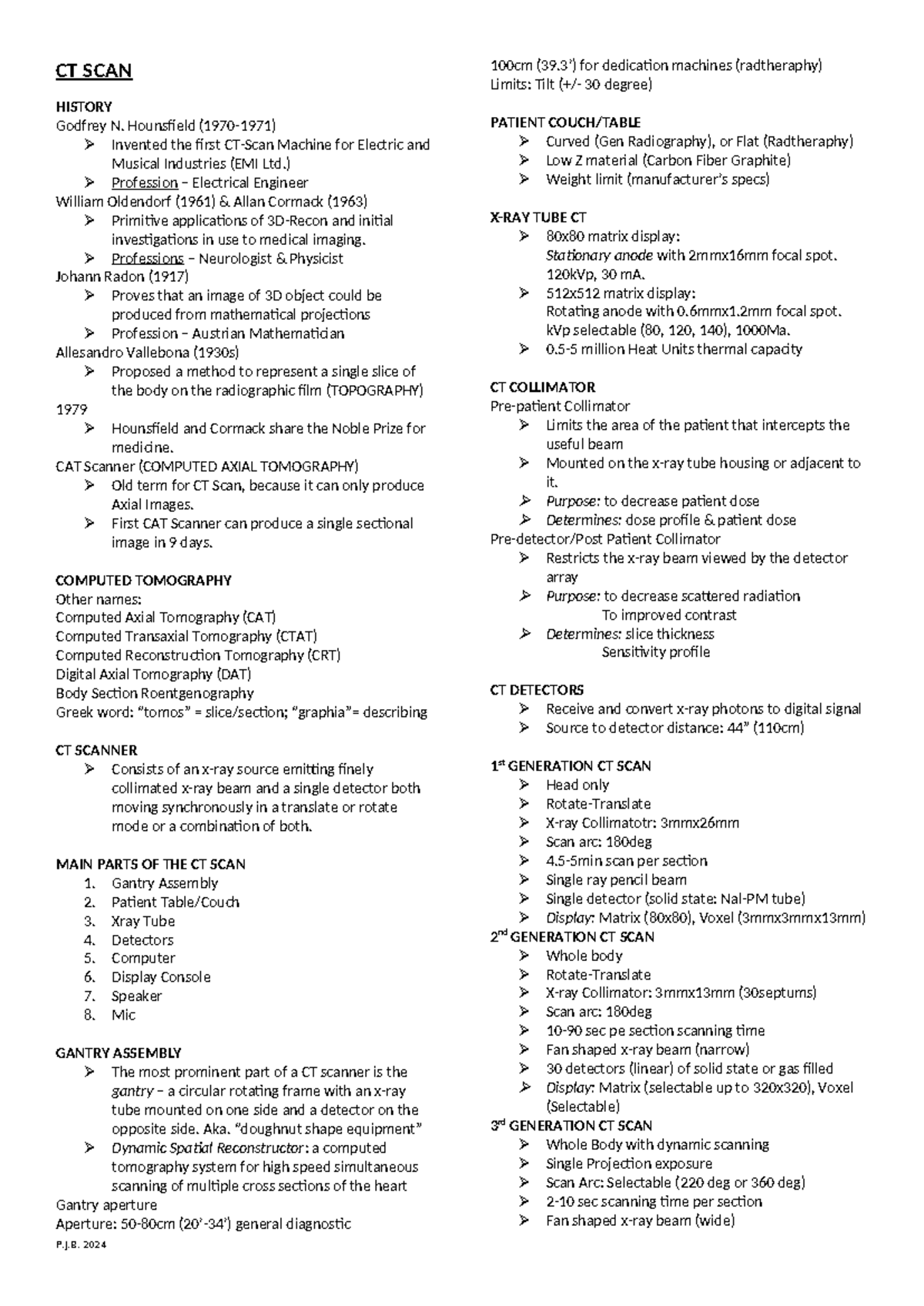 CT SCAN-PAU Notes - Learn CT easily. - CT SCAN HISTORY Godfrey N ...