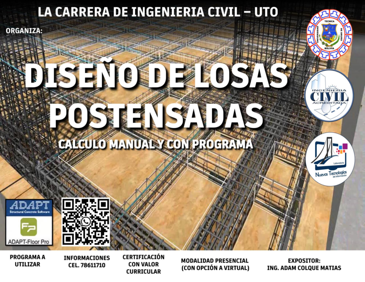 Diseño de Losas Postensadas: Curso Práctico para Ingenieros Civiles ...