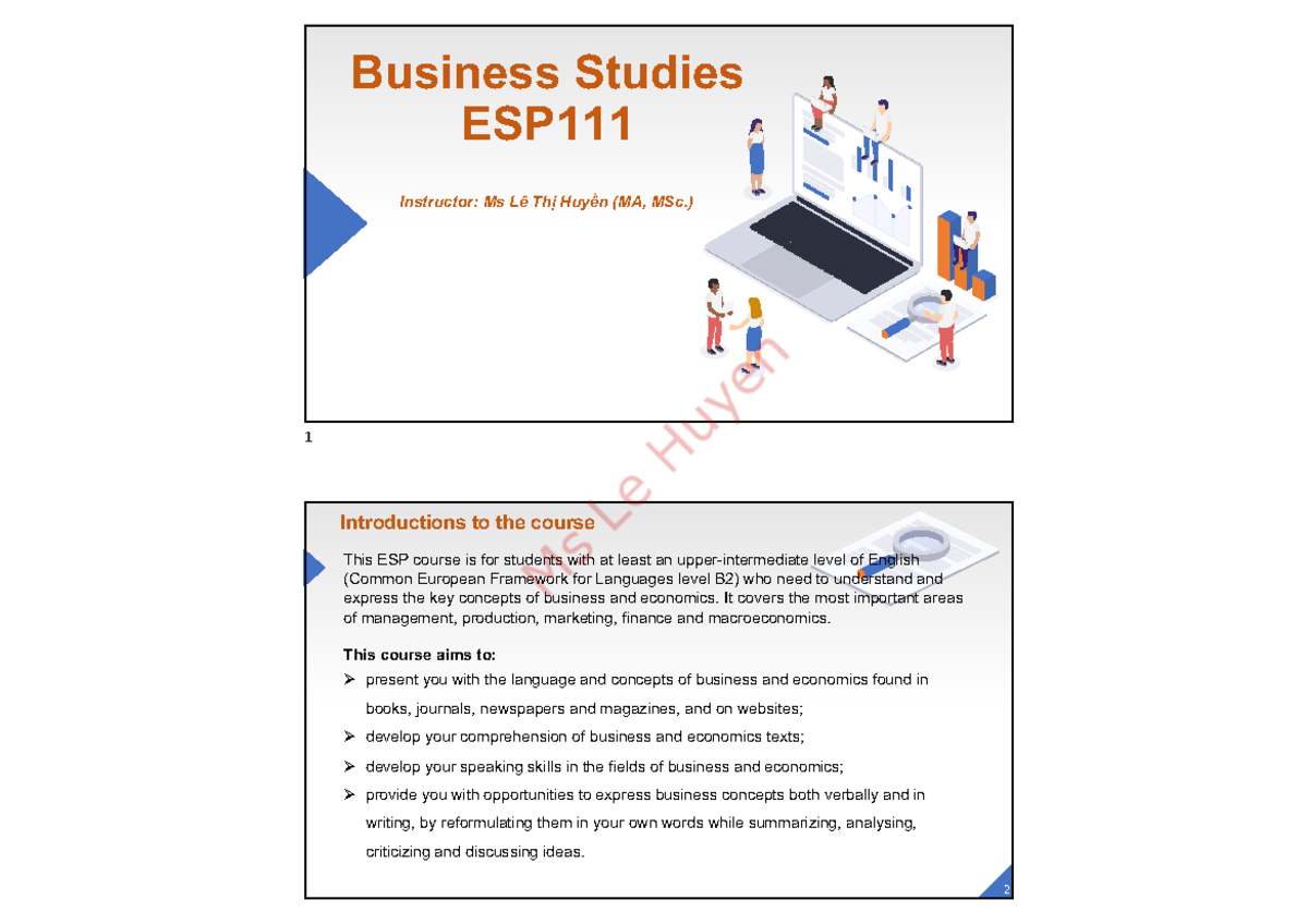 ESP111 Unit 1 - Management: Key Concepts and Functions in Business - Studocu